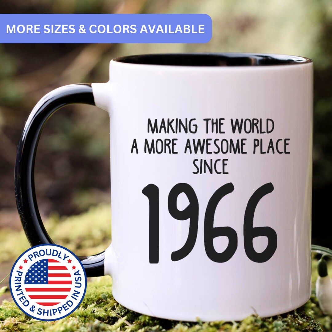 58th Birthday Gift, 58th Birthday Mug, 58 Year Old Birthday Gifts, 1966 ...