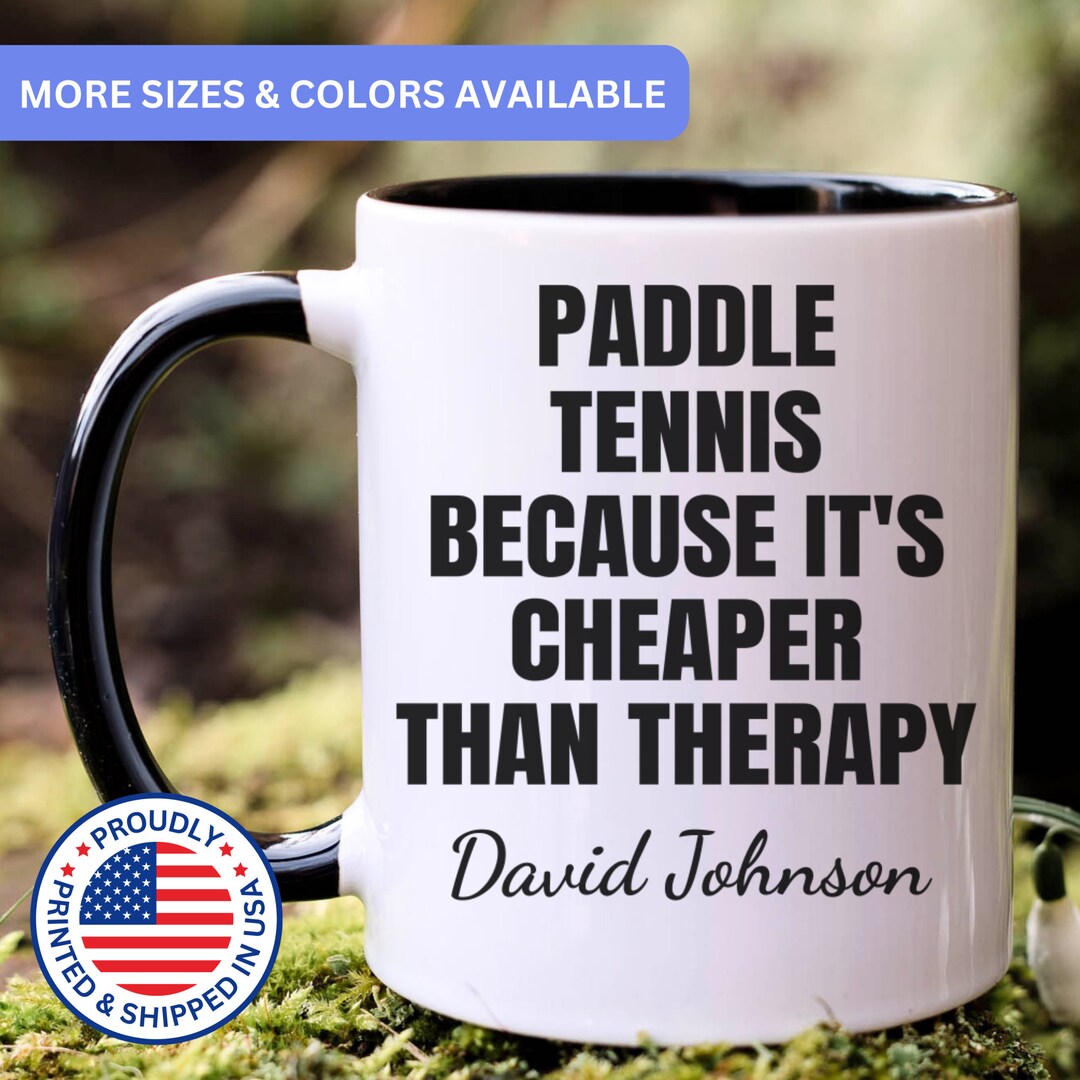 Paddle Tennis Gift, Paddle Tennis Mug, Paddle Tennis Gift for Men and ...