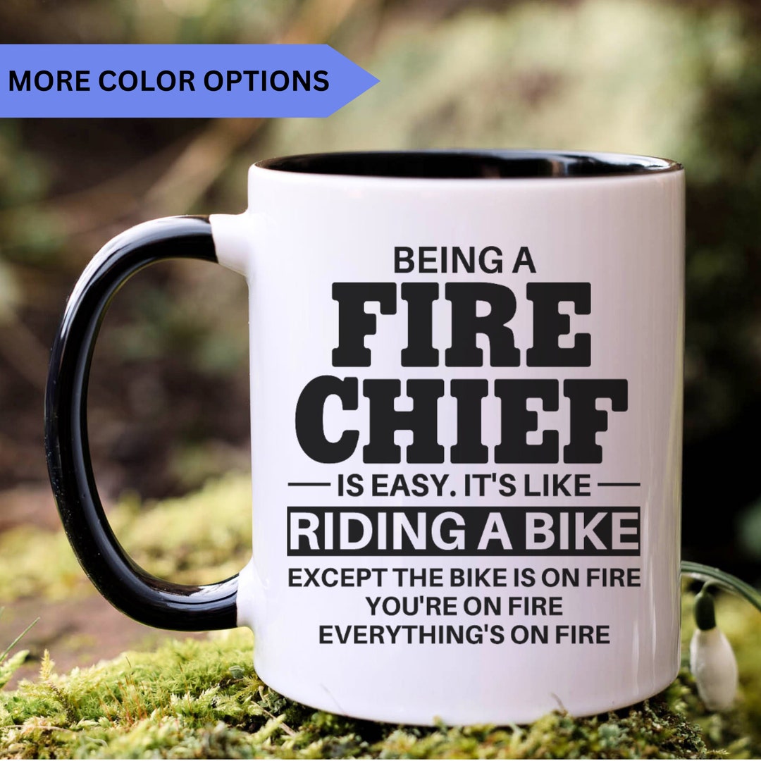 Fire Chief Mug, Fire Chief Gifts, Gift for Fire Chief Gift Idea, Fire ...