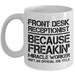 Front Desk Receptionist Gift, Front Desk Receptionist Mug, New Front ...