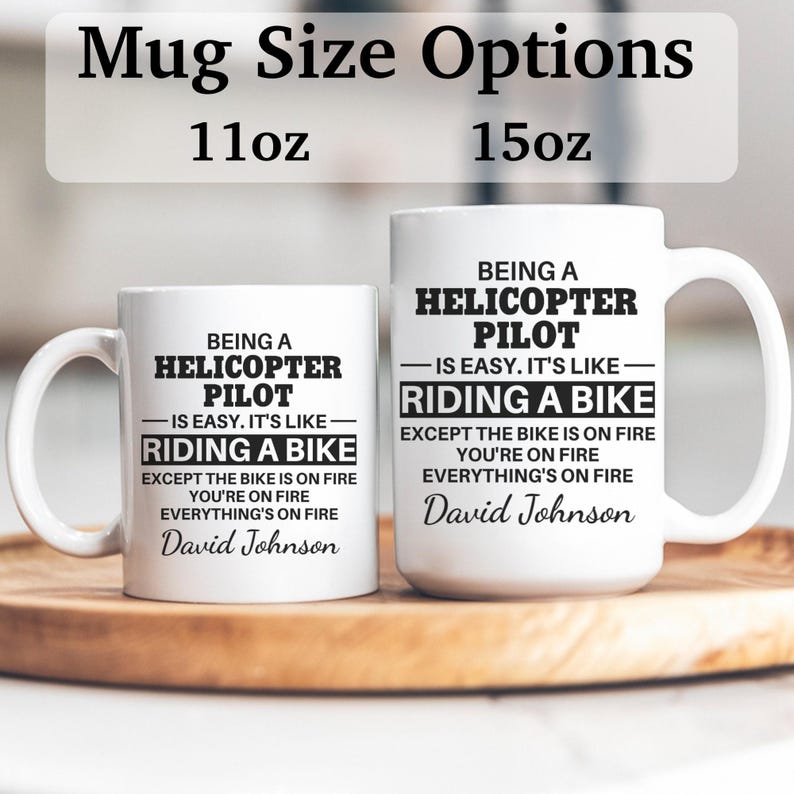 Helicopter Pilot Mug, Helicopter Pilot Gift, Helicopter Pilot Gifts ...