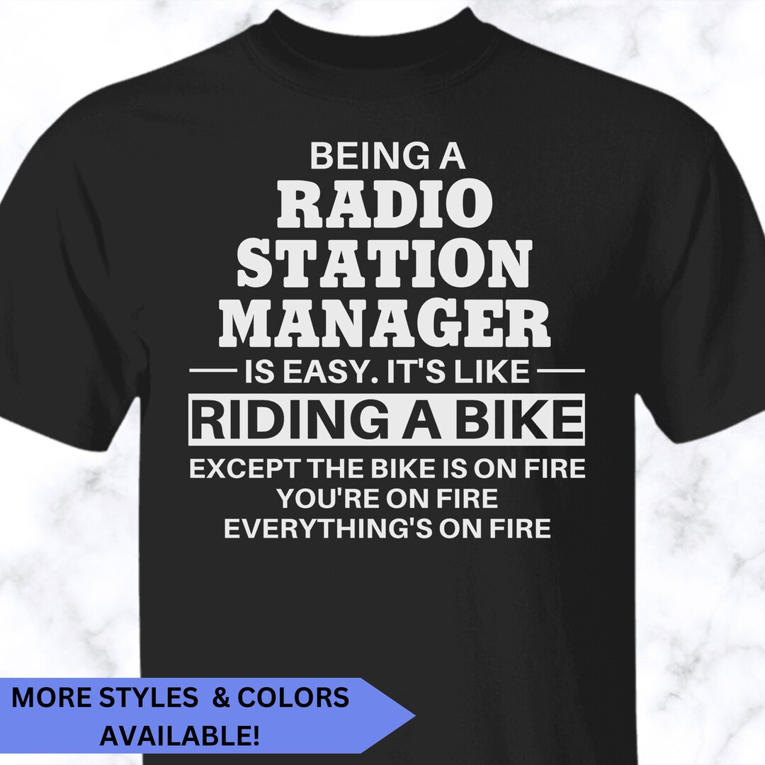 Radio Station Manager Shirt, Radio Station Manager Tshirt, Radio ...