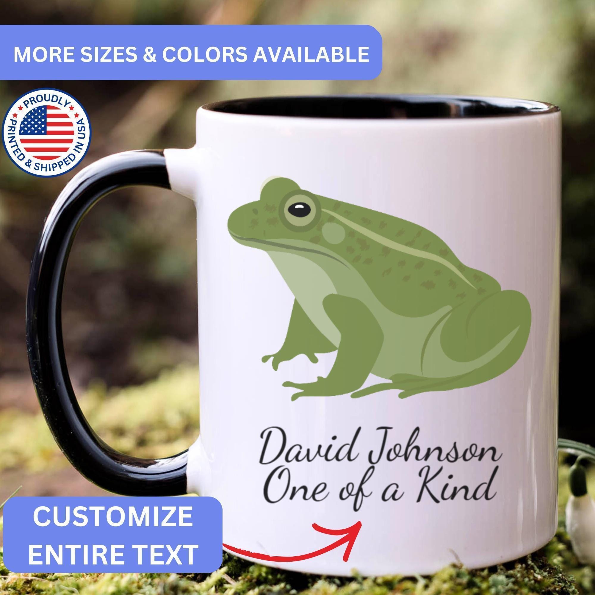 Personalized Frog Mug, Custom Frog Mug, Frog Gift, Frog Gifts, APO061 ...