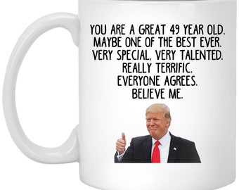 49th Birthday Gift 49 Years Old Funny 49th Birthday Mug 49 - Etsy