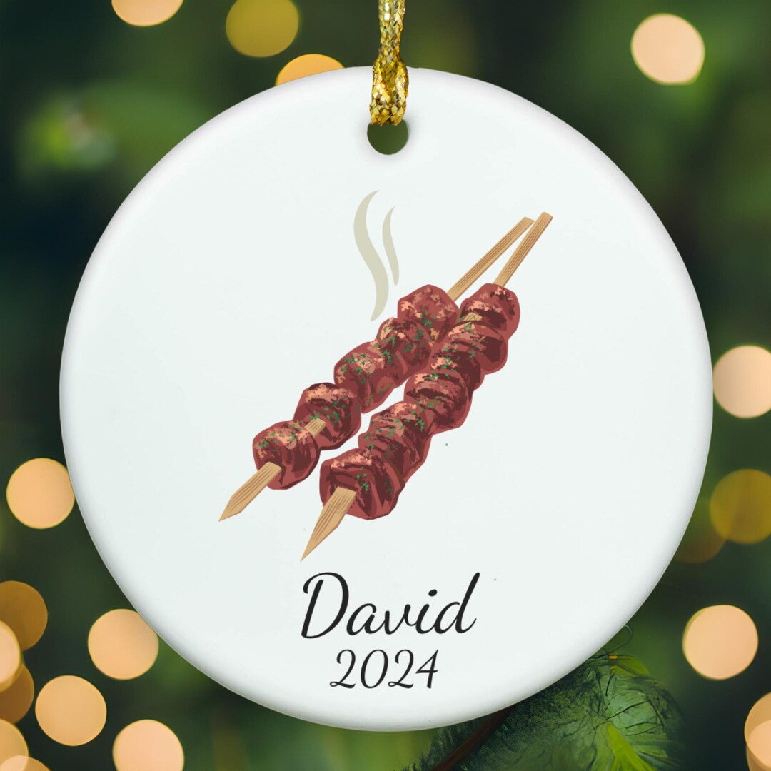 Personalized Kebab Ornament, Kebab Christmas Ornament, Kebab Xmas ...