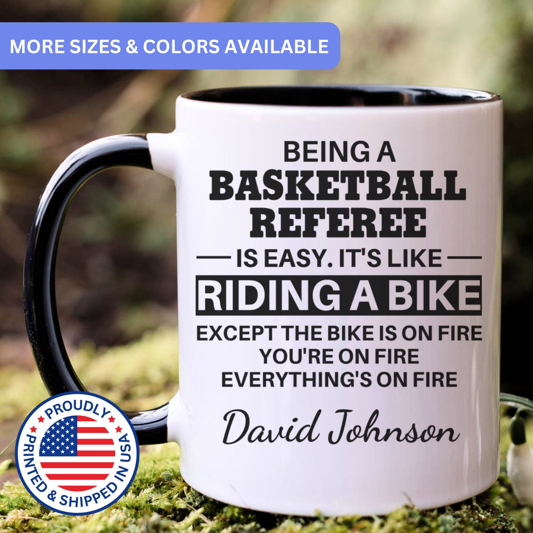 Basketball Referee Mug, Basketball Referee Gifts, Gift for Basketball ...