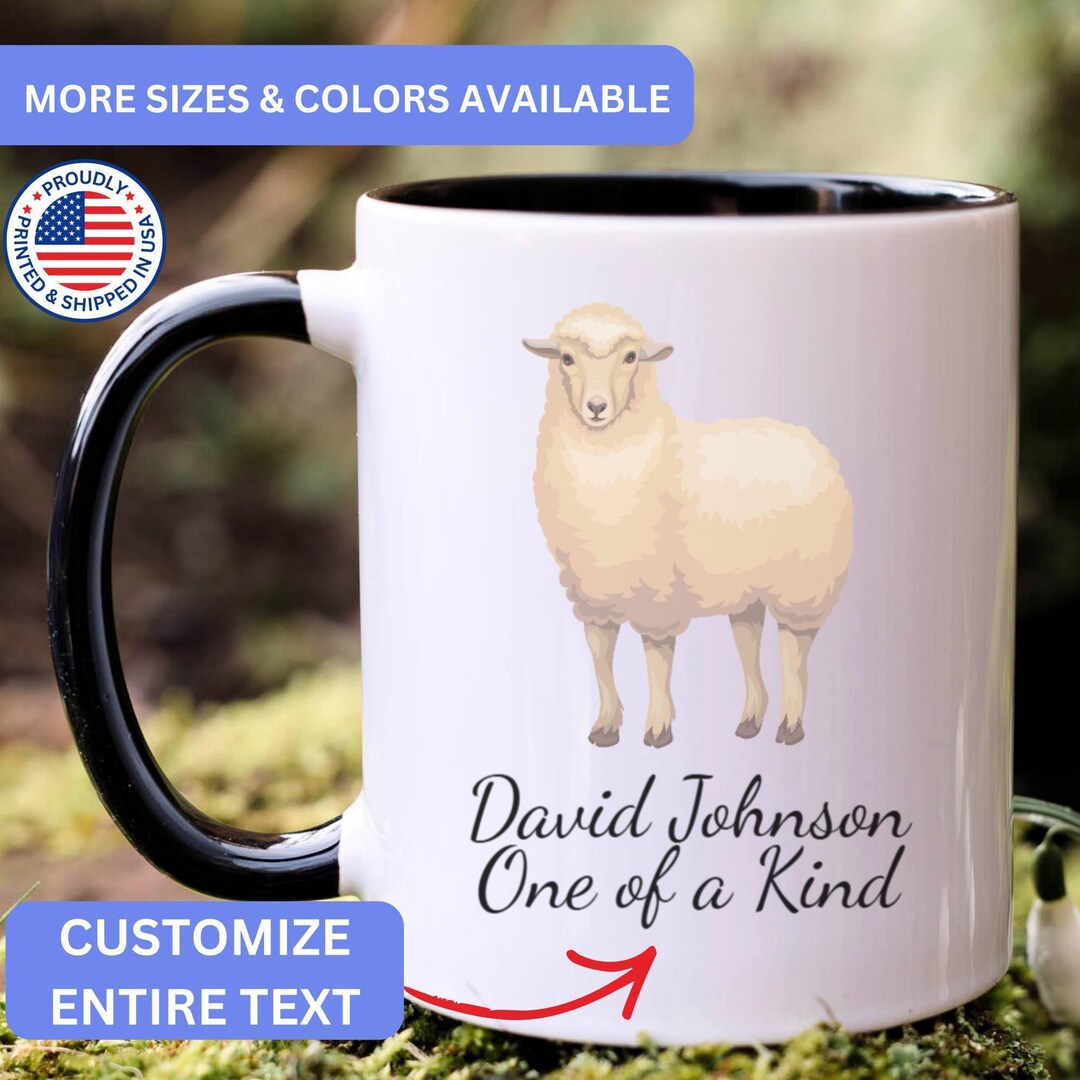 Personalized Sheep Mug, Custom Sheep Mug, Sheep Gift, Sheep Gifts ...