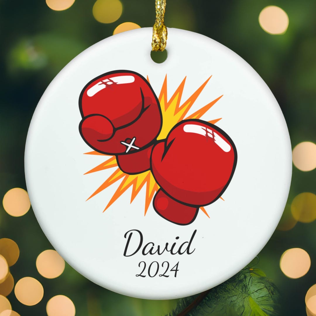 Personalized Boxing Ornament, Boxing Christmas Ornament, Boxing Xmas ...