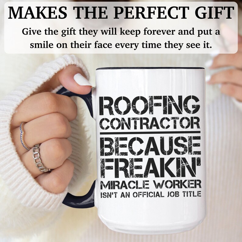 Roofing Contractor Gift, Roofing Contractor Mug, New Roofing Contractor ...