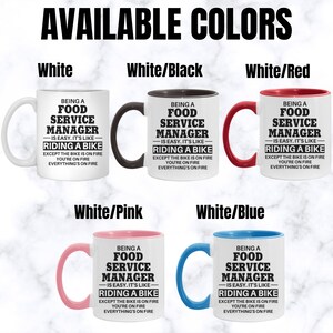 Food Service Manager Mug, Food Service Manager Gifts, Gift for Food ...