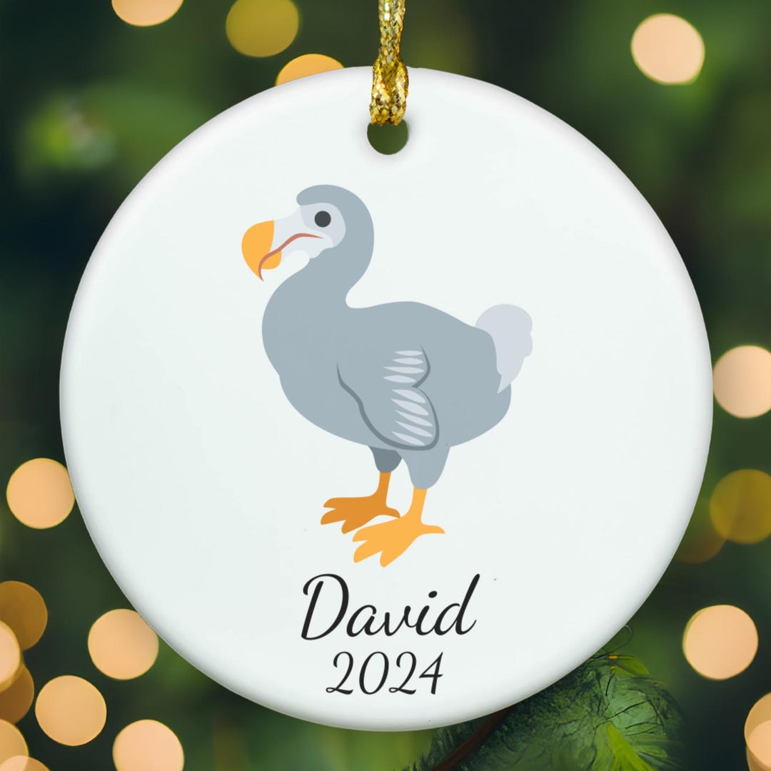 Personalized Dodo Ornament, Dodo Christmas Ornament, Dodo Xmas Ornament ...