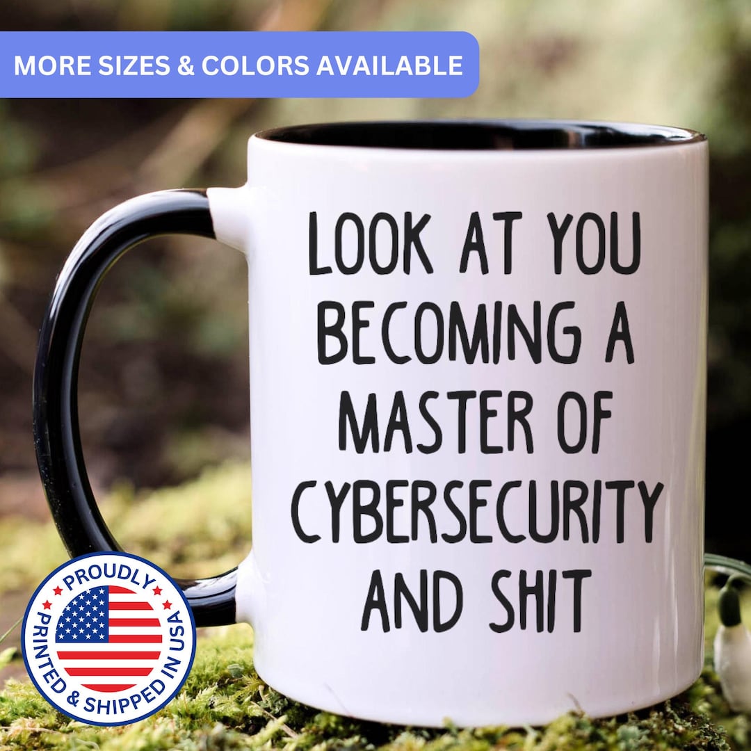 Master of Cybersecurity Graduation Gift for Men and Women, Master of ...