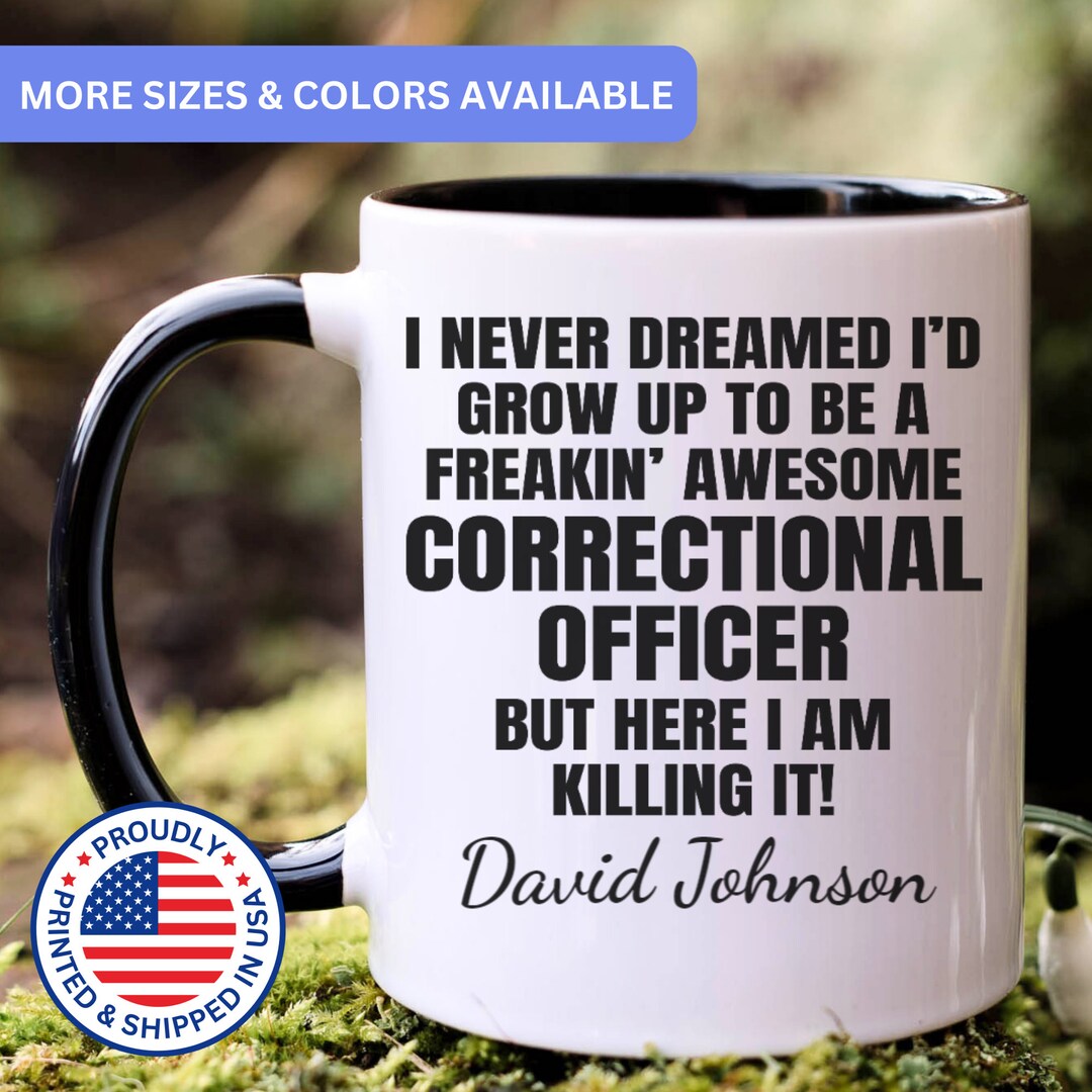 Personalized Correctional Officer Mug, Gift for Correctional Officer ...