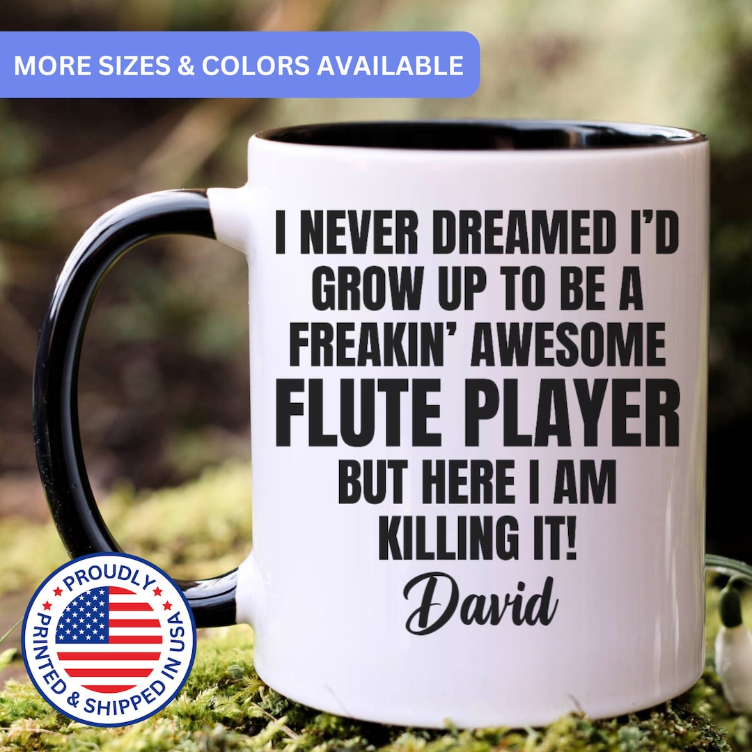 Personalized Flute Mug, Flute Player Gift, Flute Gifts, Flute Cup ...