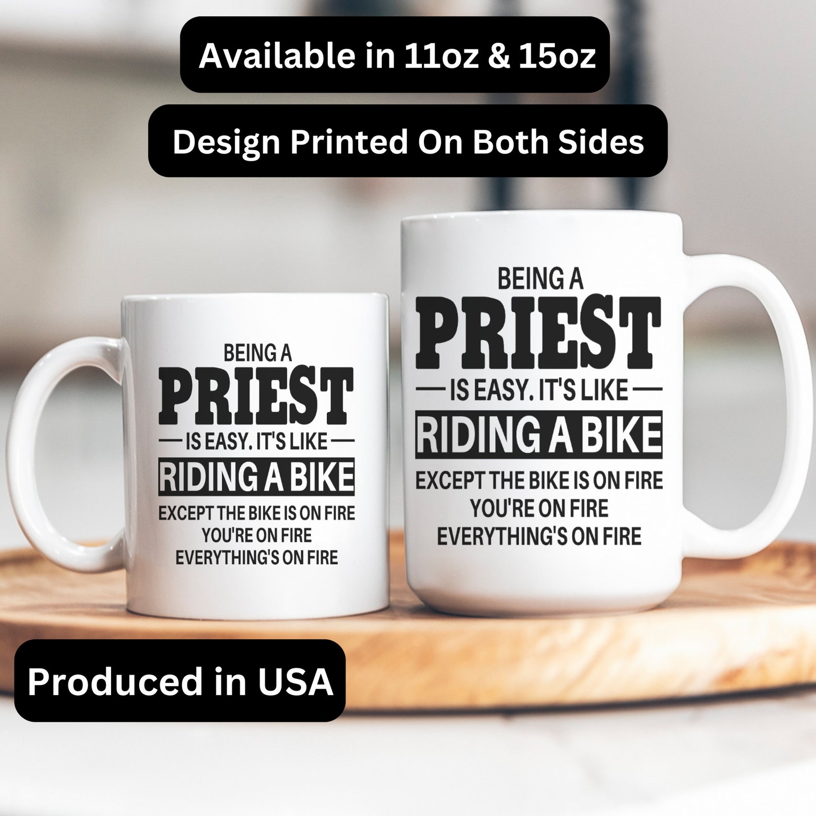 Priest Mug, Priest Gifts, Gift for Priest Gift Idea, Priest Coffee Mug ...