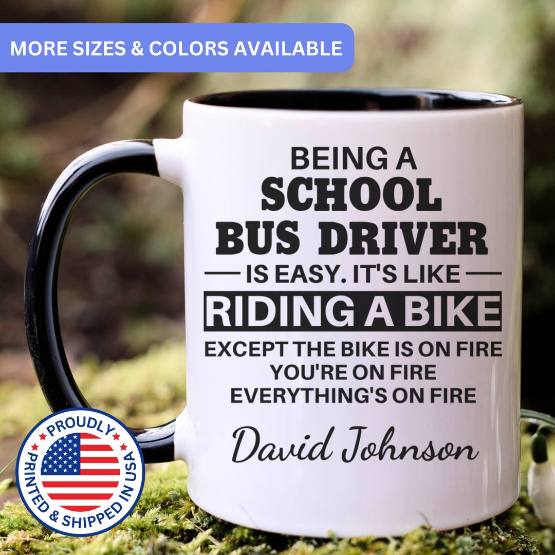School Bus Driver Mug, School Bus Driver Gifts, Gift for School Bus ...