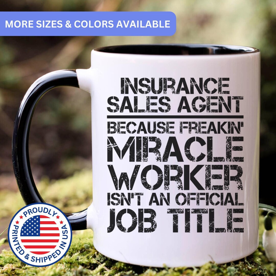 Insurance Sales Agent Gifts, Insurance Sales Agent Mug, Gift for ...