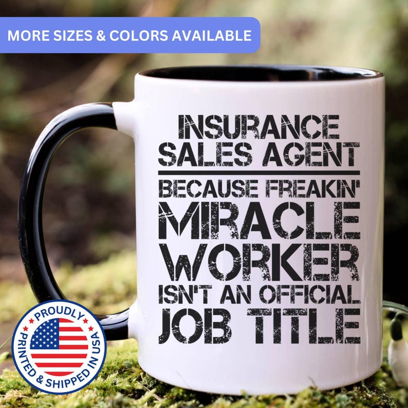 Insurance Sales Agent Gifts, Insurance Sales Agent Mug, Gift for ...