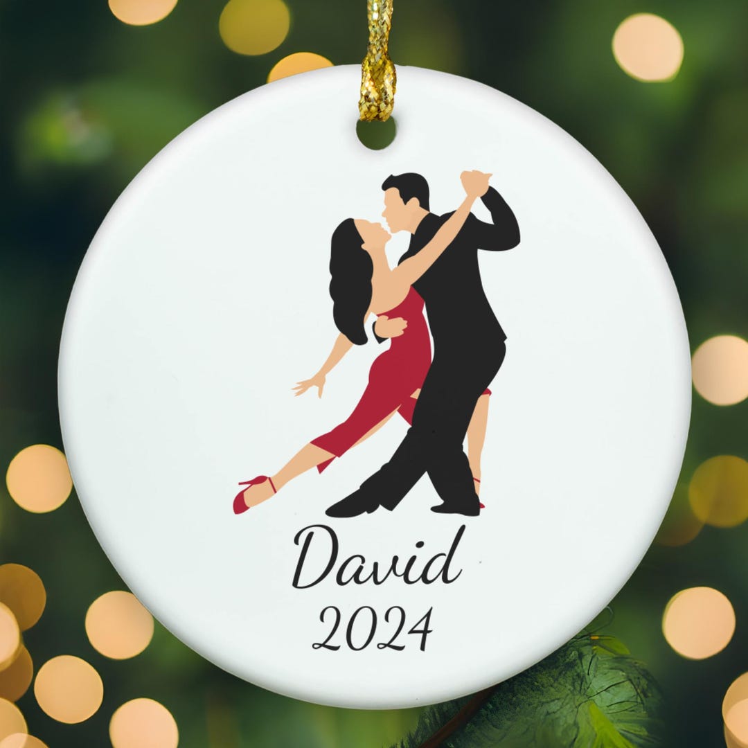 Personalized Tango Ornament, Tango Christmas Ornament, Tango Xmas ...
