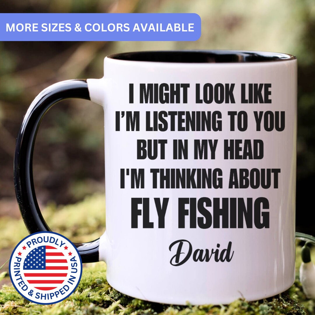 Fly Fishing Mug, Fly Fishing Gift, Fly Fishing Gifts, Fly Fishing ...