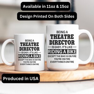 Theatre Director Mug, Theatre Director Gifts, Gift for Theatre Director ...