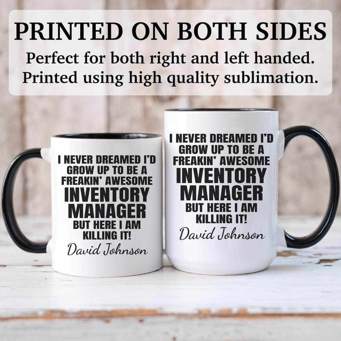Personalized Inventory Manager, Gift for Inventory Manager, Inventory ...