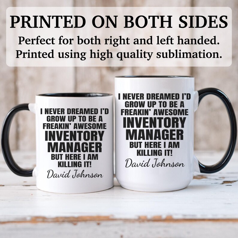 Personalized Inventory Manager, Gift for Inventory Manager, Inventory ...