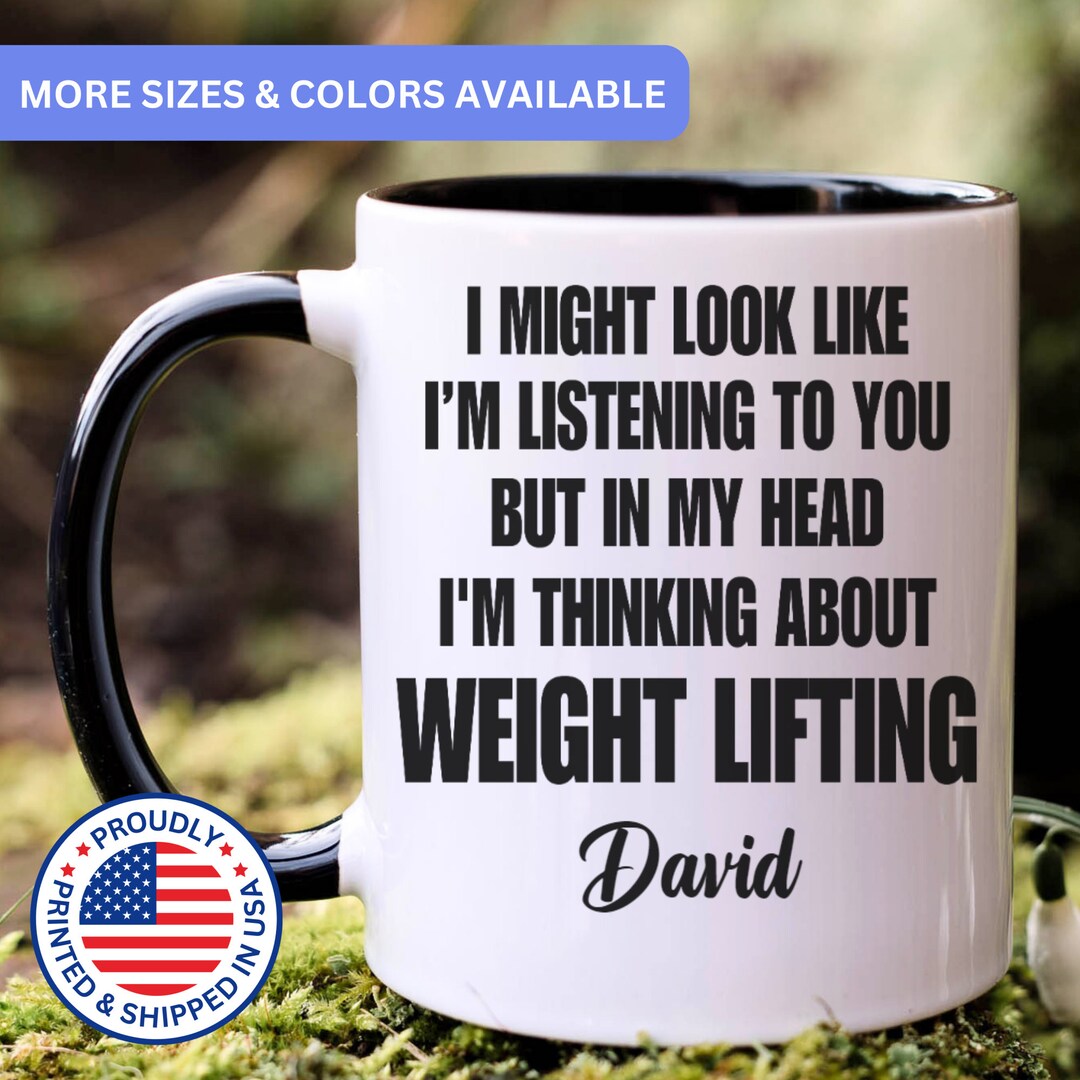 Weight Lifting Mug, Weight Lifting Gift, Weight Lifting Gifts, Weight ...