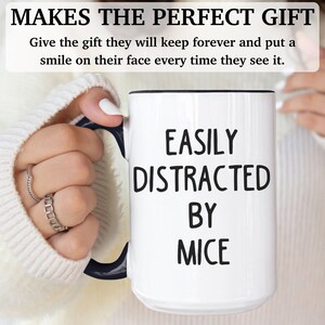 Mouse Mug, Easily Distracted by Mice, Mice Gift, Mouse Coffee Mug ...