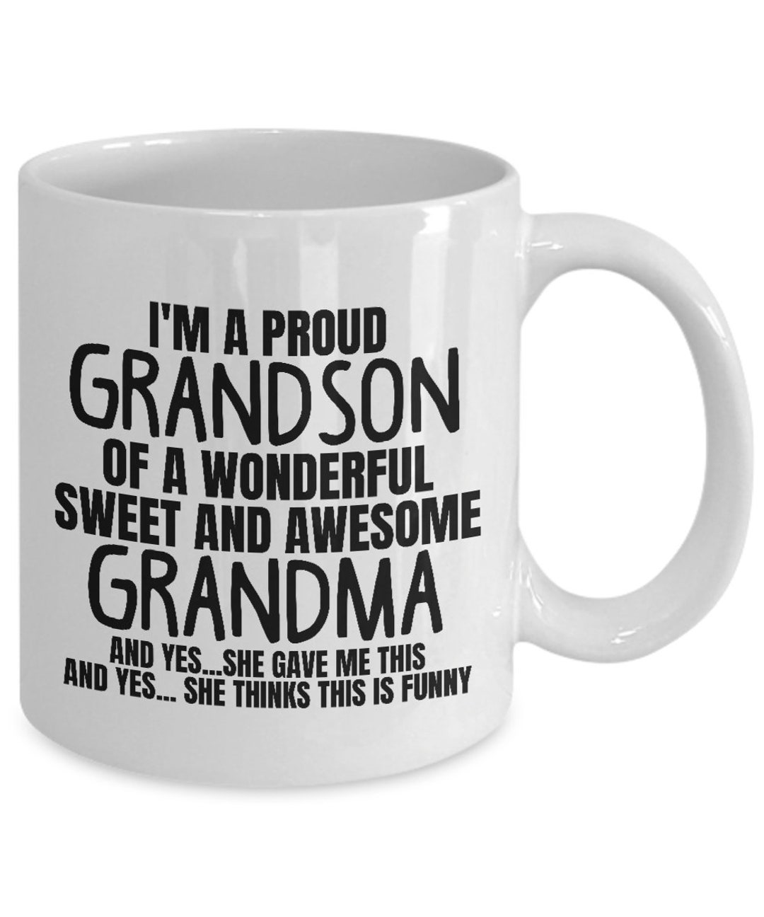 Grandson Gift Grandson Mug Gift to Grandson From Grandma - Etsy