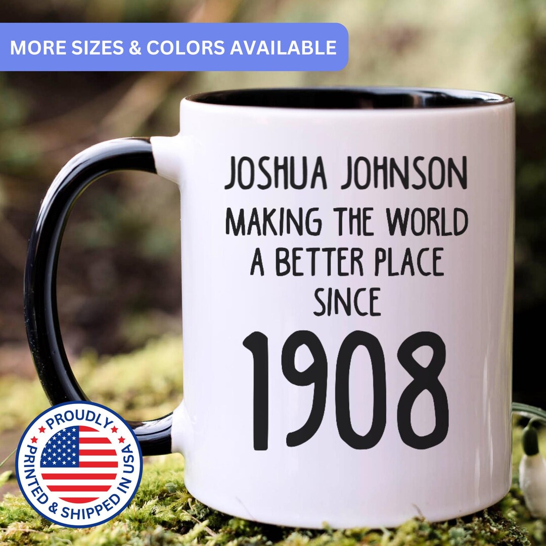 Personalized 117th Birthday Gift, 117th Birthday Mug, 117 Year Old ...