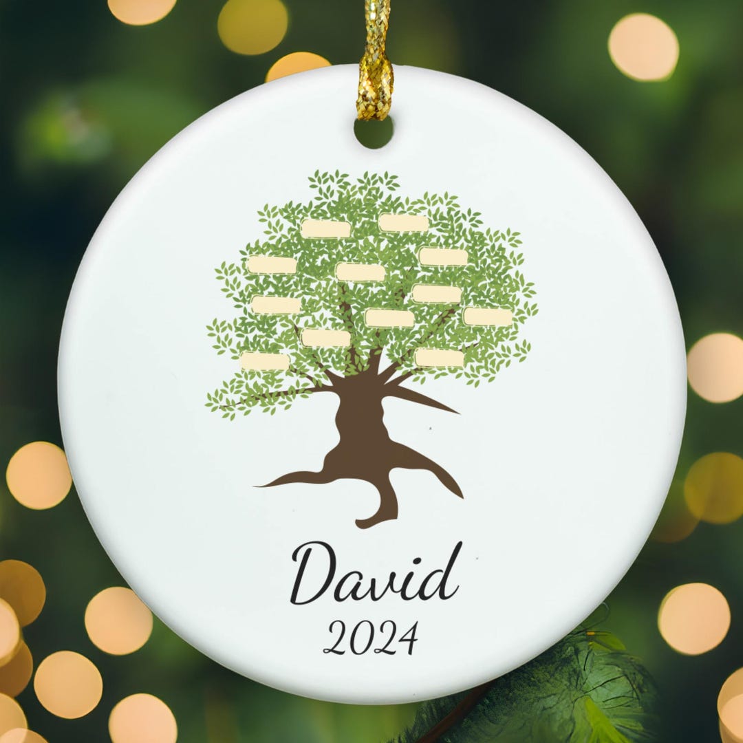 Personalized Genealogy Ornament, Genealogy Christmas Ornament ...