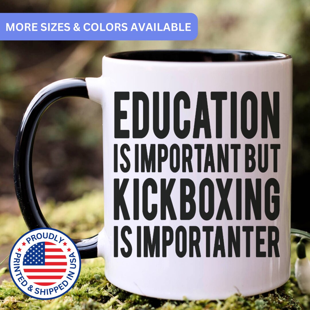 Kickboxing Gift, Kickboxing Mug, Kickboxing Gifts, Kickboxing Coffee ...