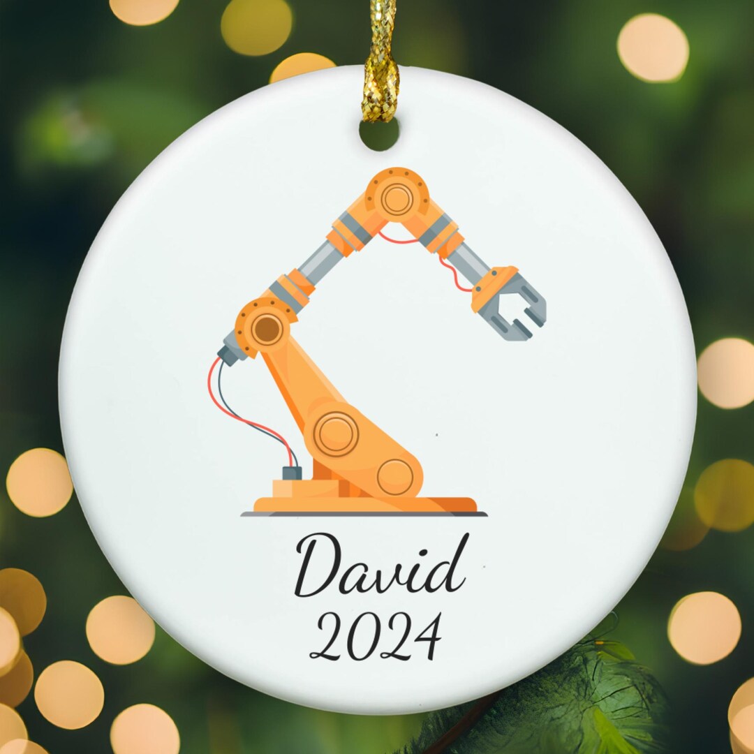 Personalized Robotics Ornament, Robotics Christmas Ornament, Robotics ...