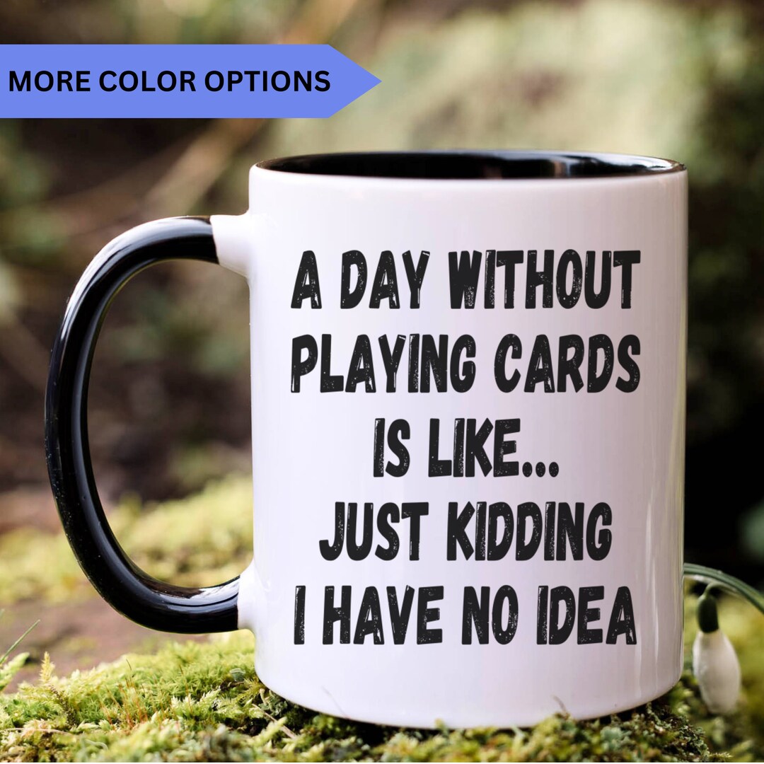 Playing Cards Mug, Playing Cards Gift, Playing Cards Gifts, Playing ...