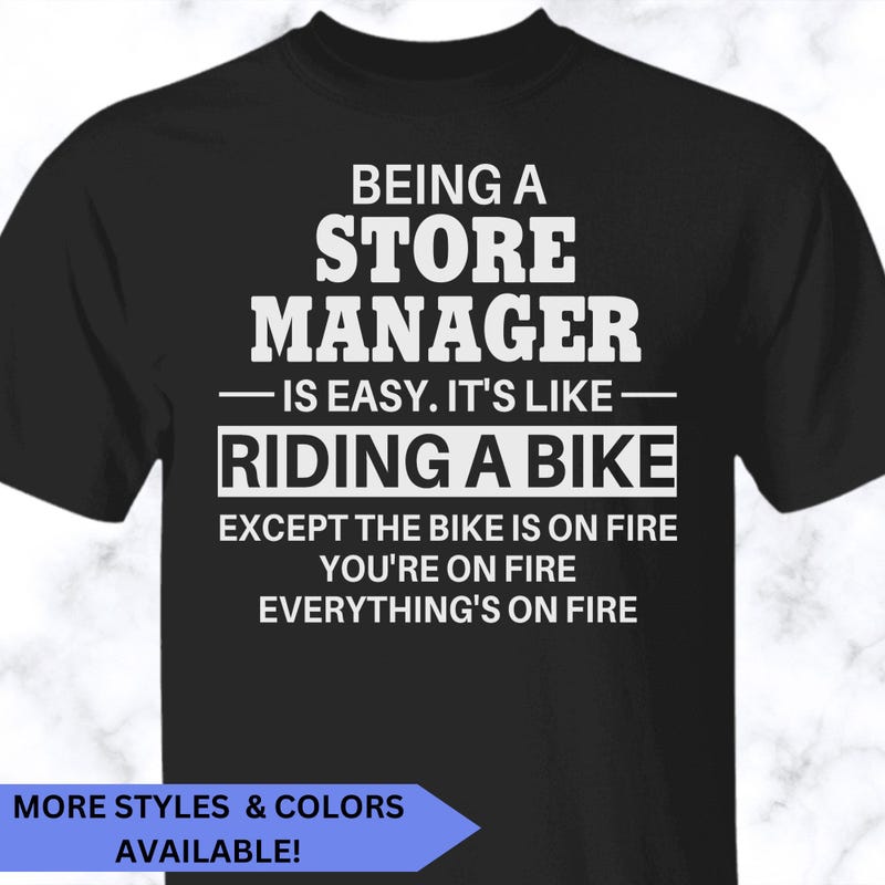 Store Manager Tshirt - Etsy