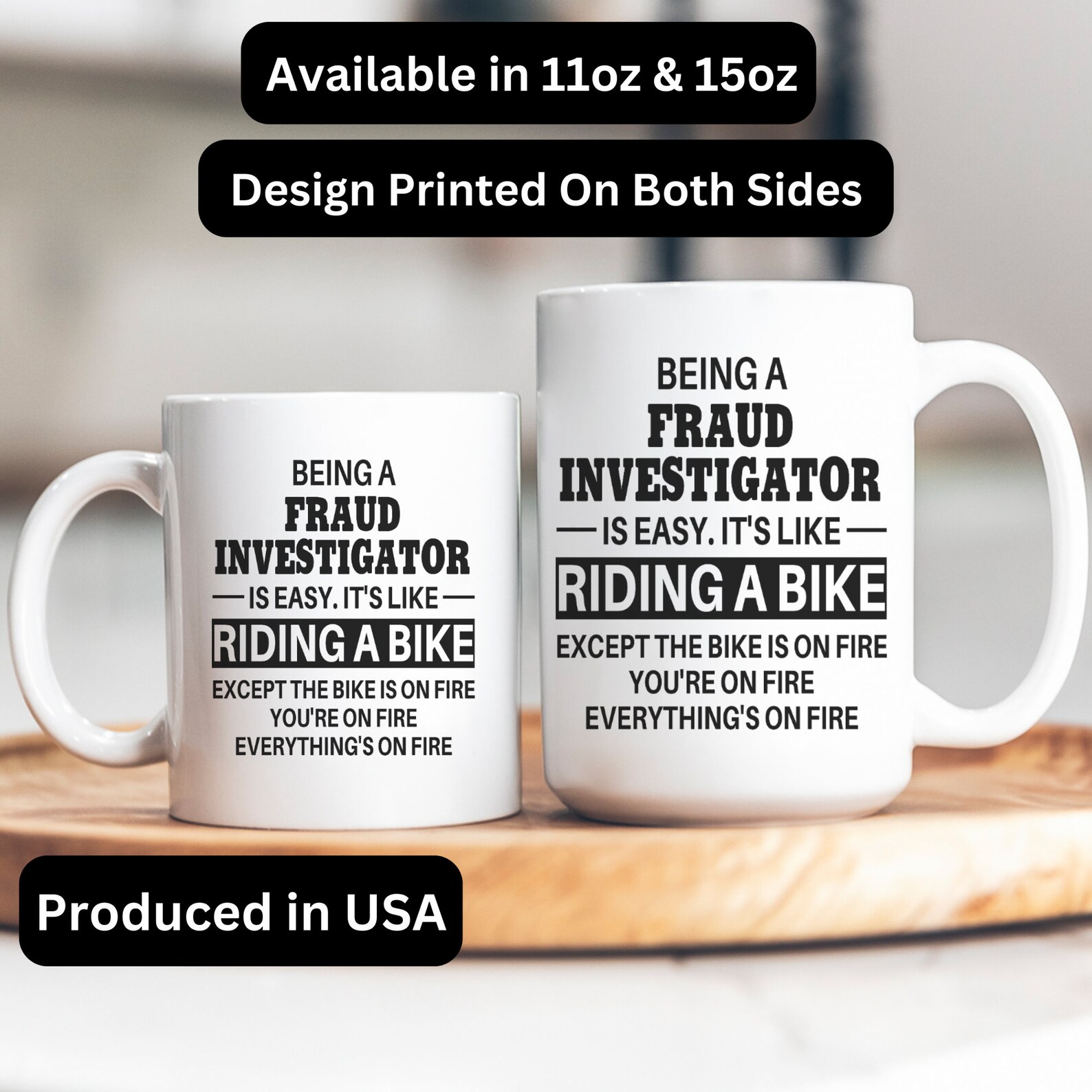 Fraud Investigator Mug, Fraud Investigator Gifts, Gift for Fraud ...