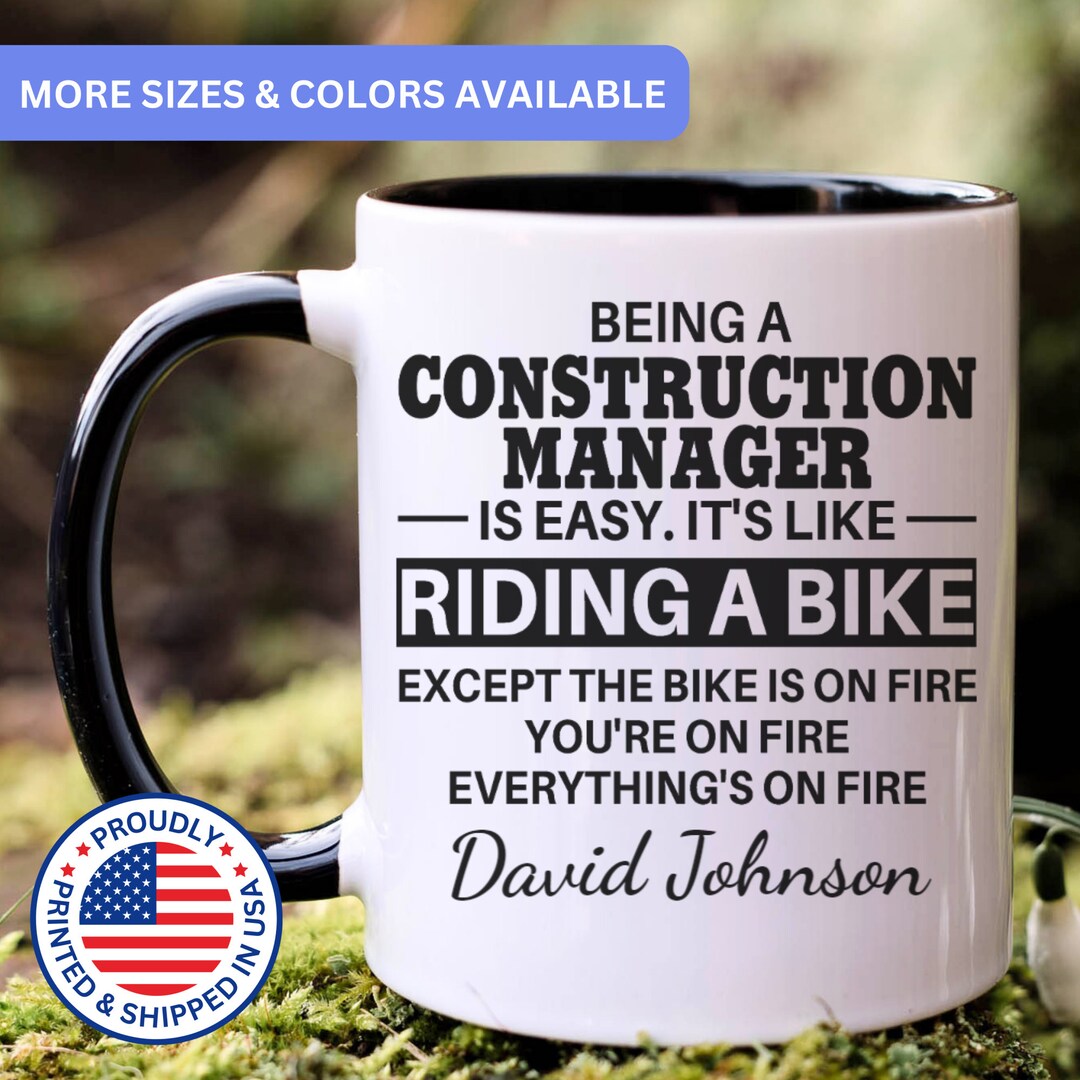 Construction Manager Gift, Construction Manager Mug, New Construction ...