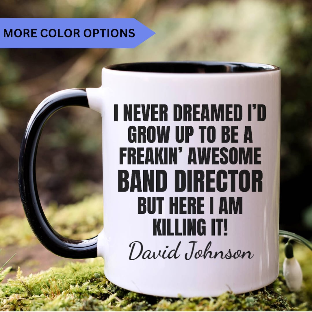 Personalized Band Director Mug, Gift for Band Director, Band Director ...