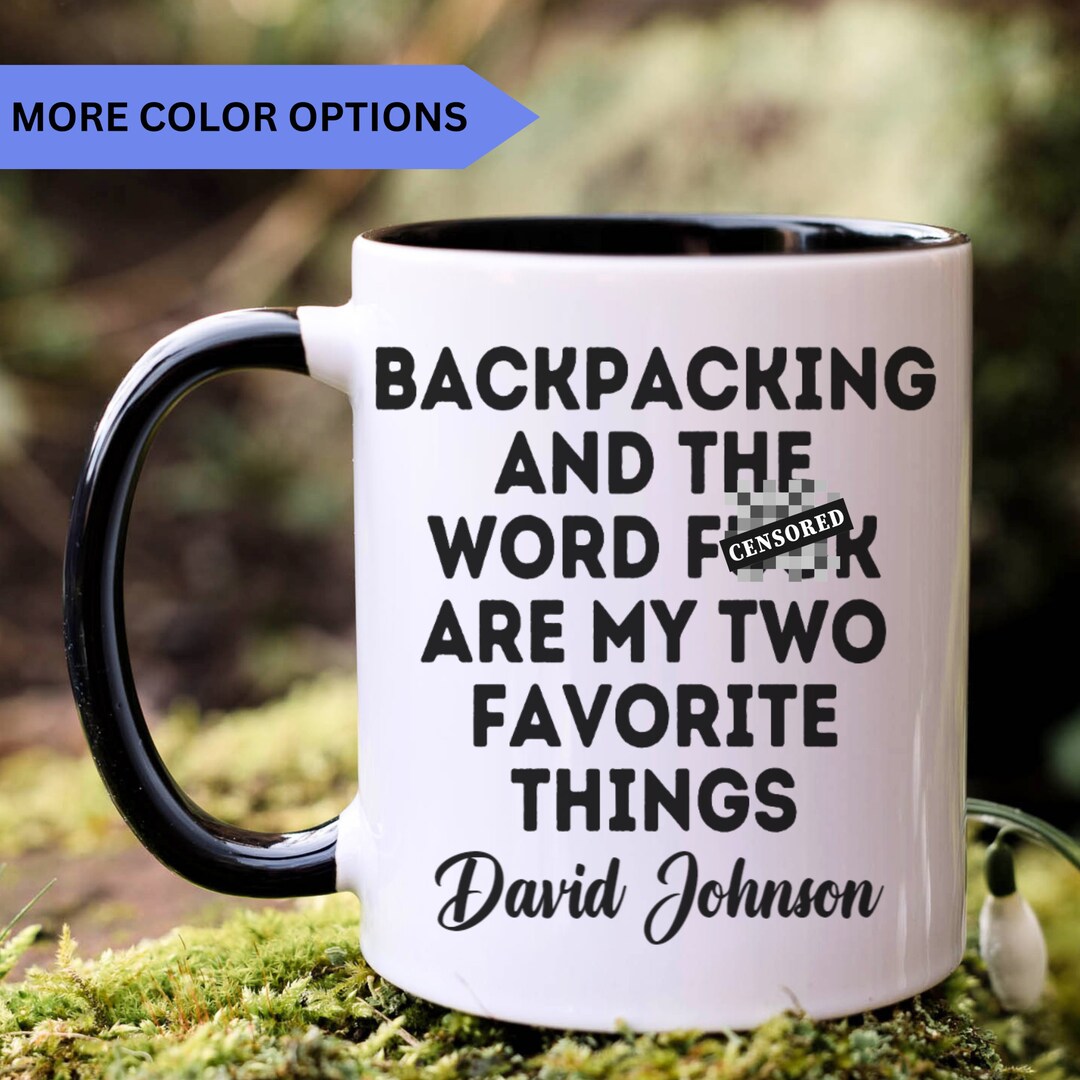 Backpacking Mug, Backpacking Gift for Men and Women, Backpacking Coffee ...