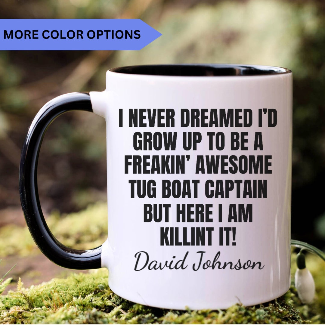 Personalized Tug Boat Captain, Gift for Tug Boat Captain, Tug Boat ...