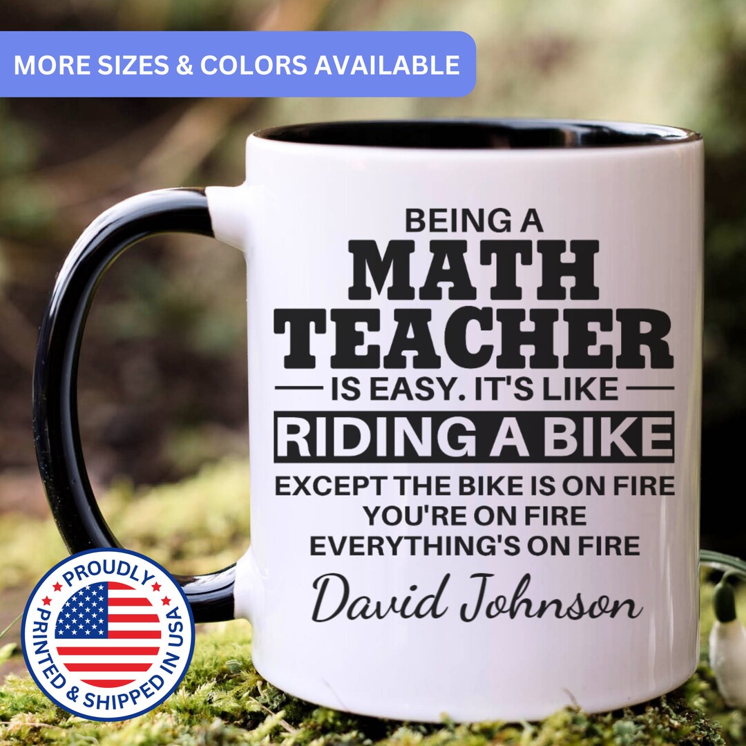 Math Teacher Mug, Math Teacher Gift, Math Teacher Gifts, Math Teacher ...