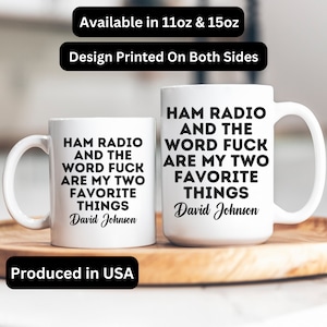 Ham Radio Mug, Ham Radio Gift for Men and Women, Ham Radio Coffee Mug ...