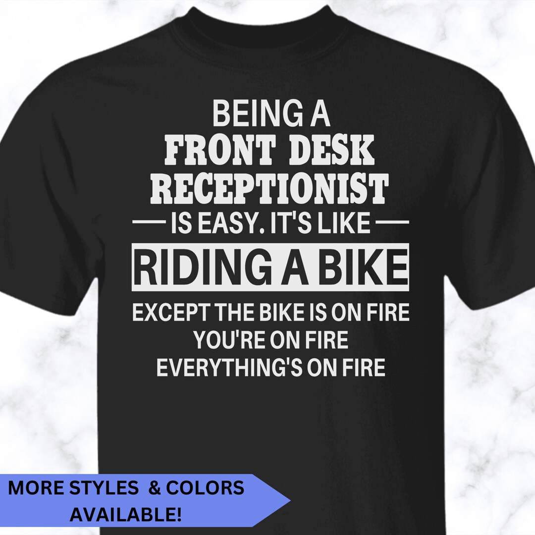 Front Desk Receptionist Shirt, Front Desk Receptionist Tshirt, Front ...