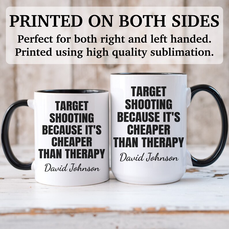 Target Shooting Gift, Target Shooting Mug, Target Shooting Gift for Men ...