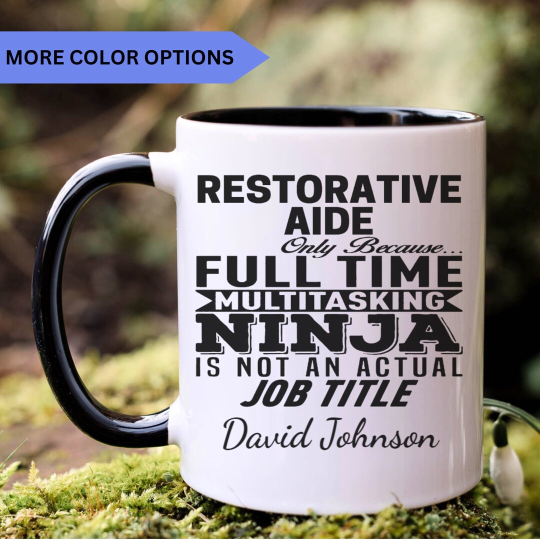 Personalized Restorative Aide Mug, Restorative Aide Gifts, Gift for ...