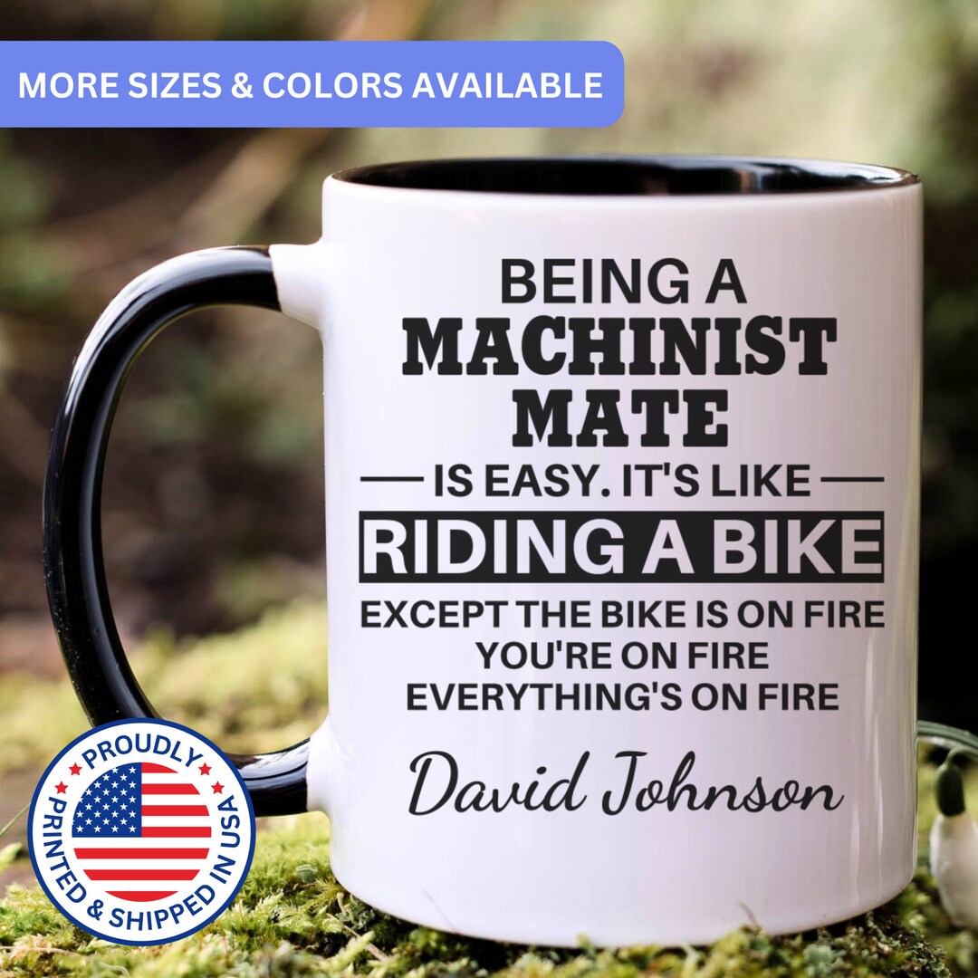 Machinist Mate Mug, Machinist Mate Gifts, Gift for Machinist Mate Gift ...