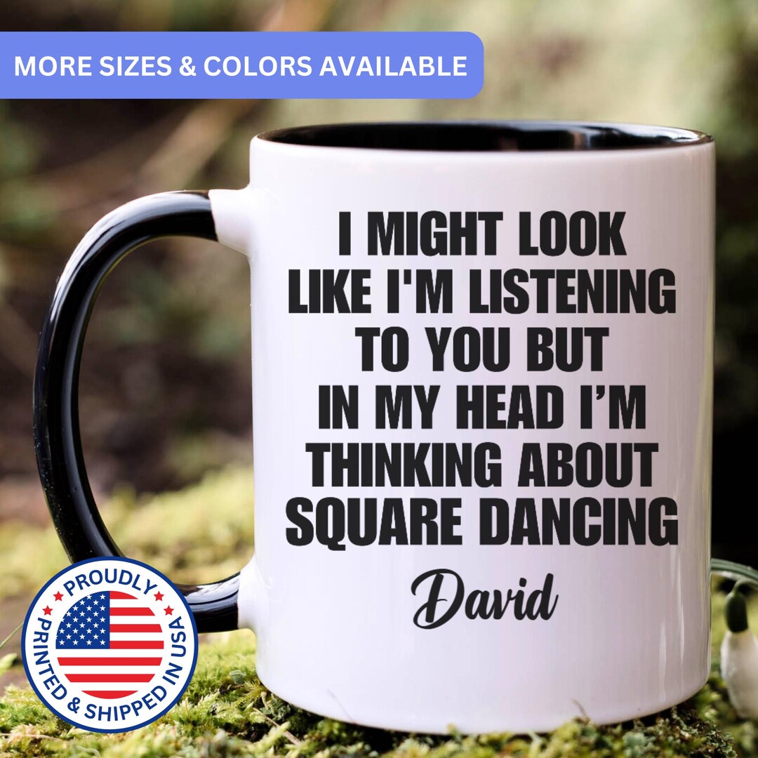 Personalized Square Dancing Mug, Square Dancing Gift for Men and Women ...