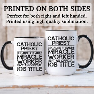 Catholic Priest Gifts, Catholic Priest Mug, Gift for Catholic Priest ...