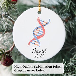 Personalized Dna Ornament, Dna Christmas Ornament, Dna Xmas Ornament ...